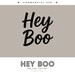 Hey Boo Halloween Clipart: PNG, SVG, Commercial Use (digital Download ...