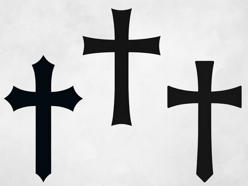 Pretty Cross SVG, Religious Cross PNG, Christian Catholic Cross Jesus ...
