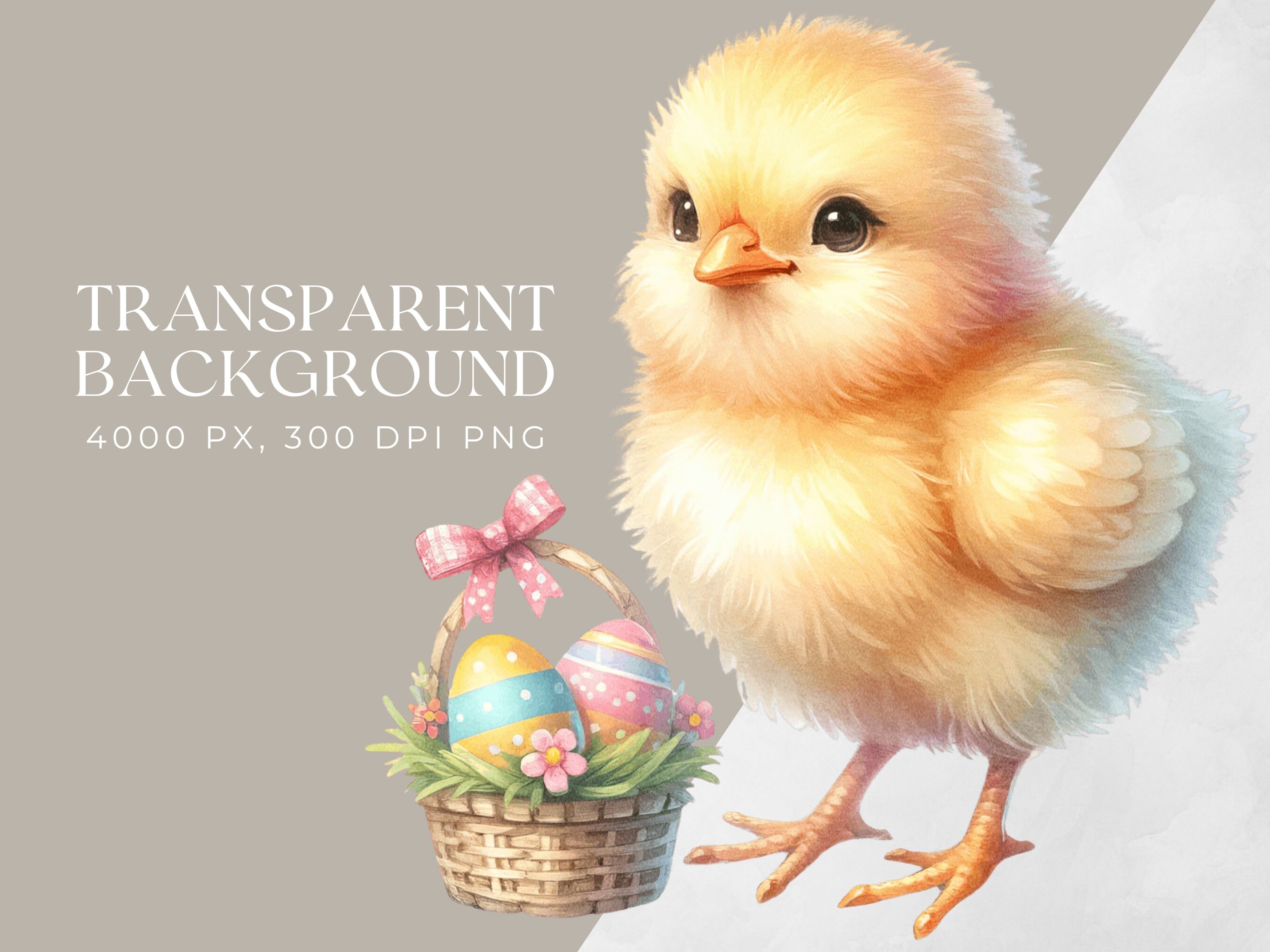 Spring Chick Clipart, SINGLE IMAGE, Adorable Baby Chicken PNG, Junk ...