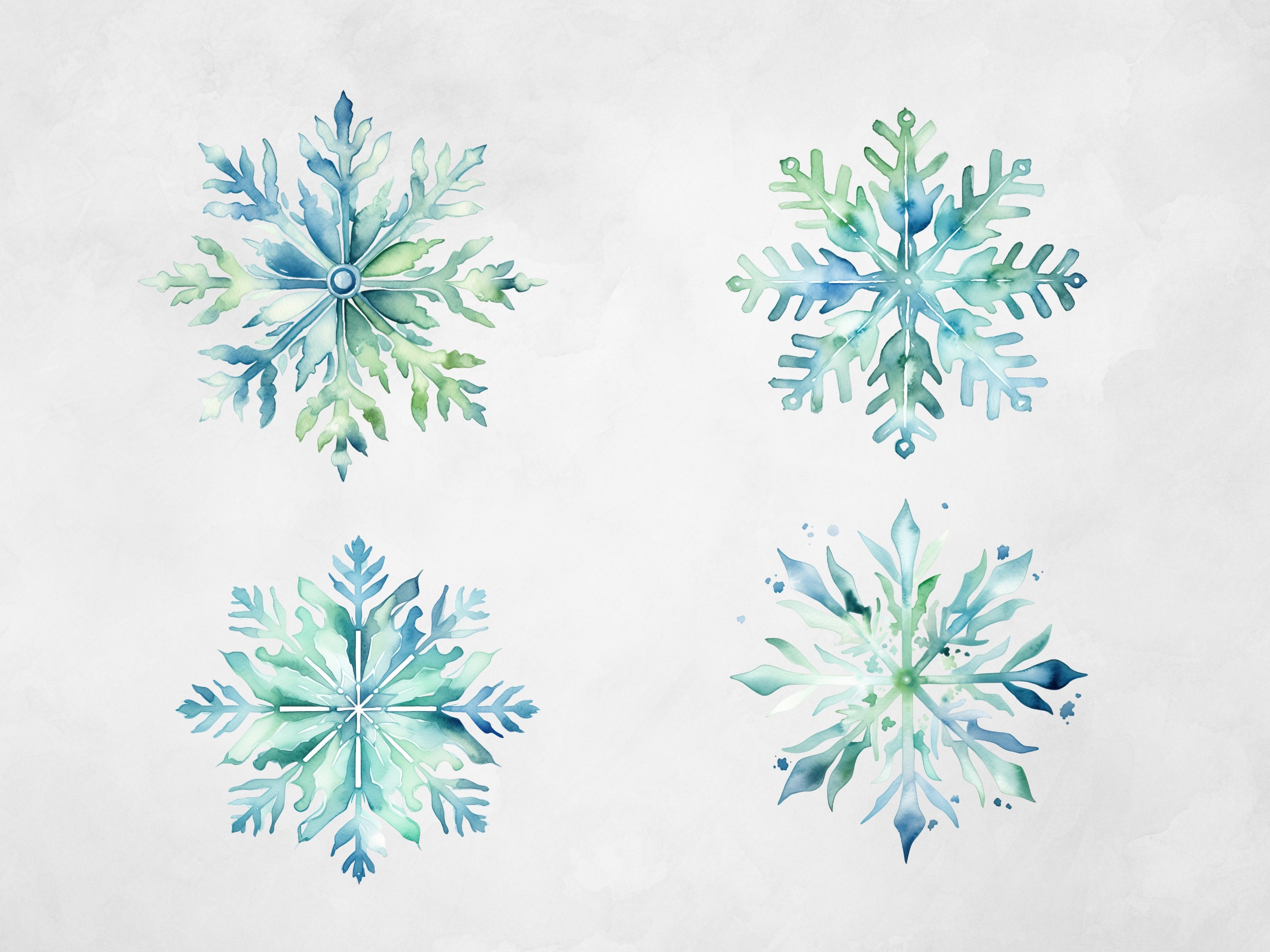 Snowflake Watercolor Clipart, Pink Snowflake Clip Art, Watercolor ...