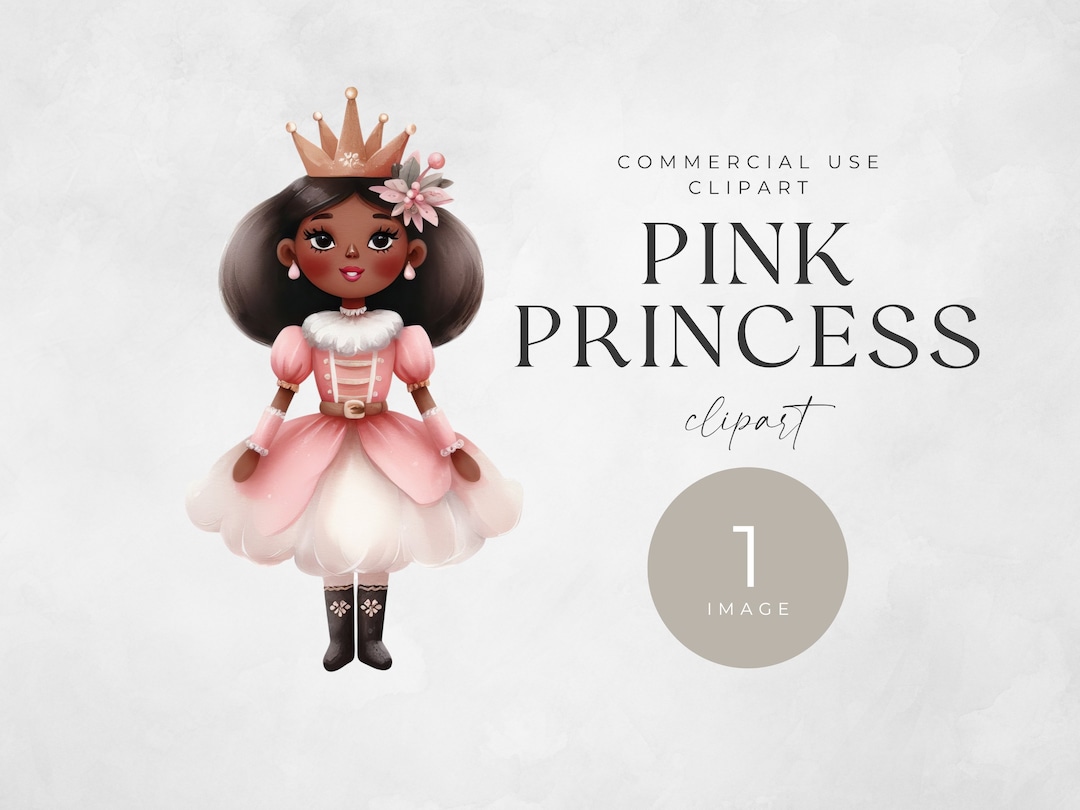 Fairytale Princess Clipart, SINGLE IMAGE, Fantasy Pink Commercial Use ...