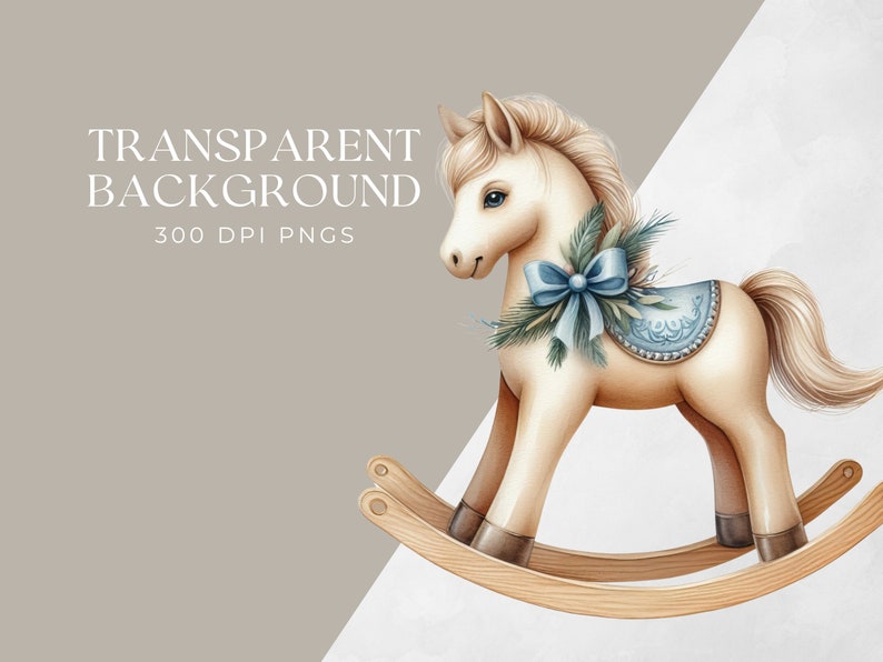 Rocking Horse Clipart SINGLE IMAGE Baby Shower Clip Art - Etsy