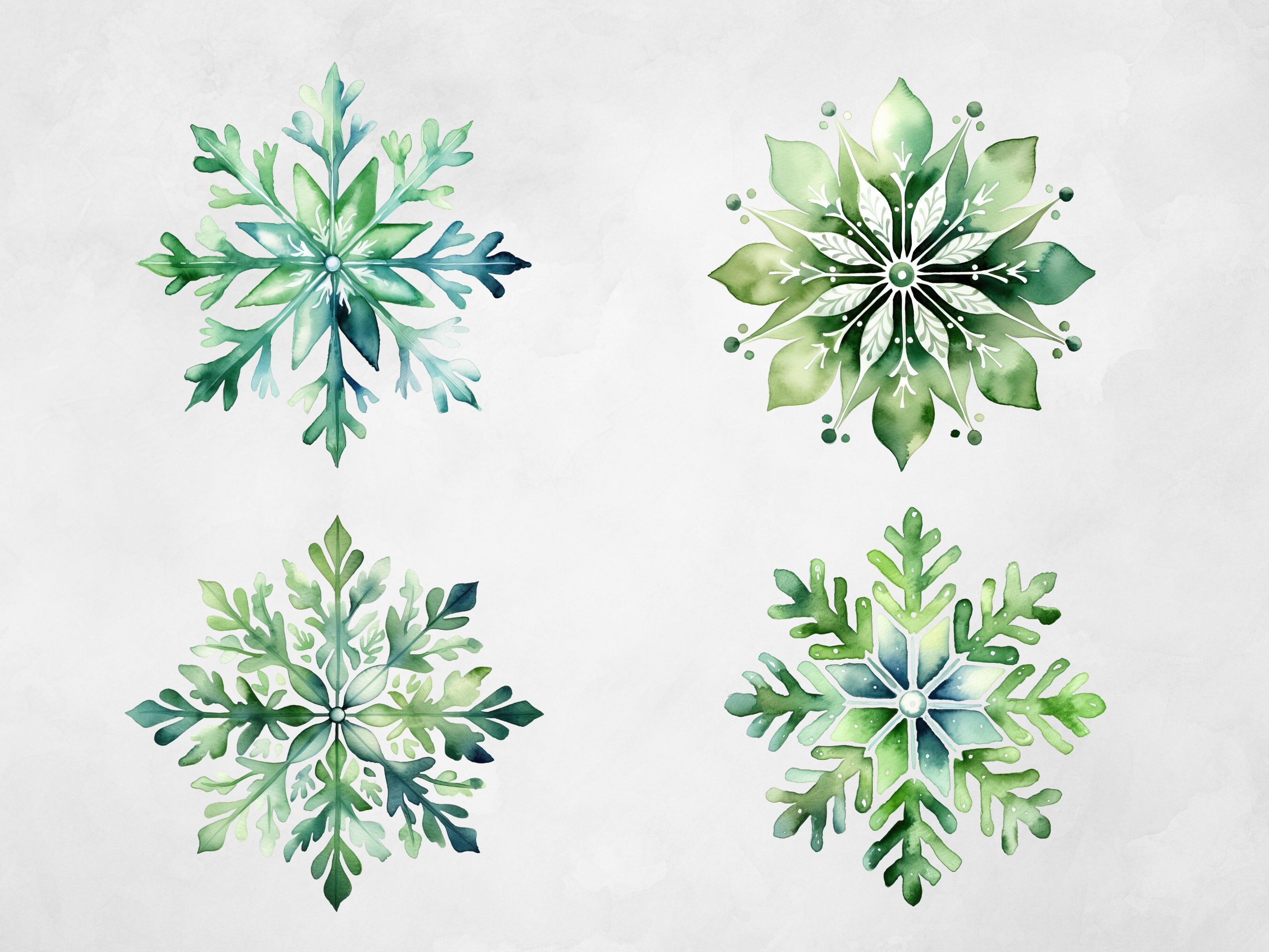 Snowflake Watercolor Clipart, Pink Snowflake Clip Art, Watercolor ...