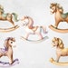 Rocking Horse Clipart, New Baby Clip Art, Boy Girl Neutral Horses Pngs ...