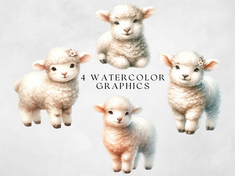 Spring Lamb PNG, Cute Animals Clipart, Spring Clip Art, Transparent ...