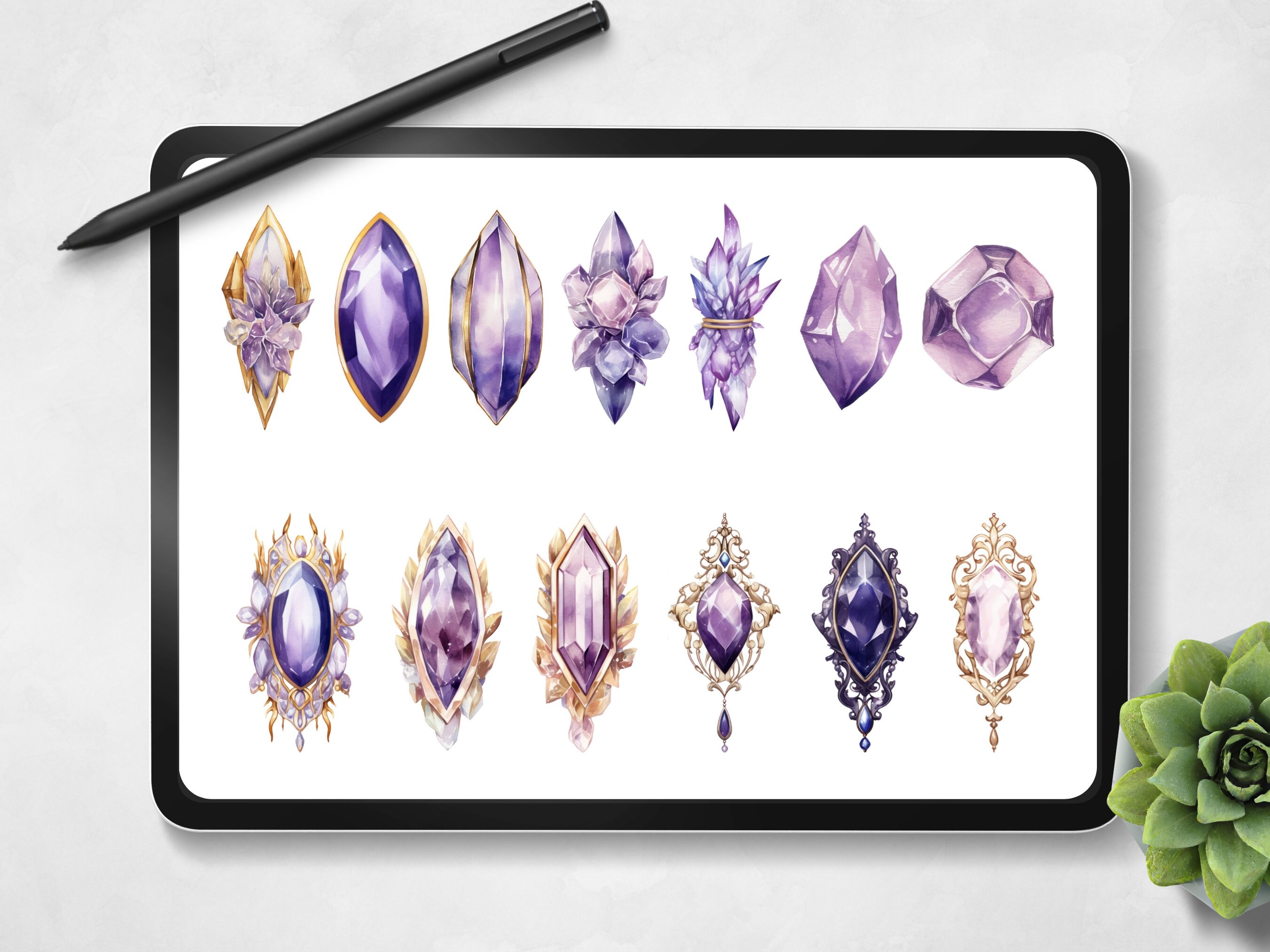 Aesthetic Digital Sticker Pack, Watercolor Butterfly Planner Stickers ...