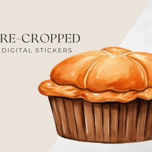 Bakery Digital Sticker, PNG Files of Digital Stickers, Cute Food ...
