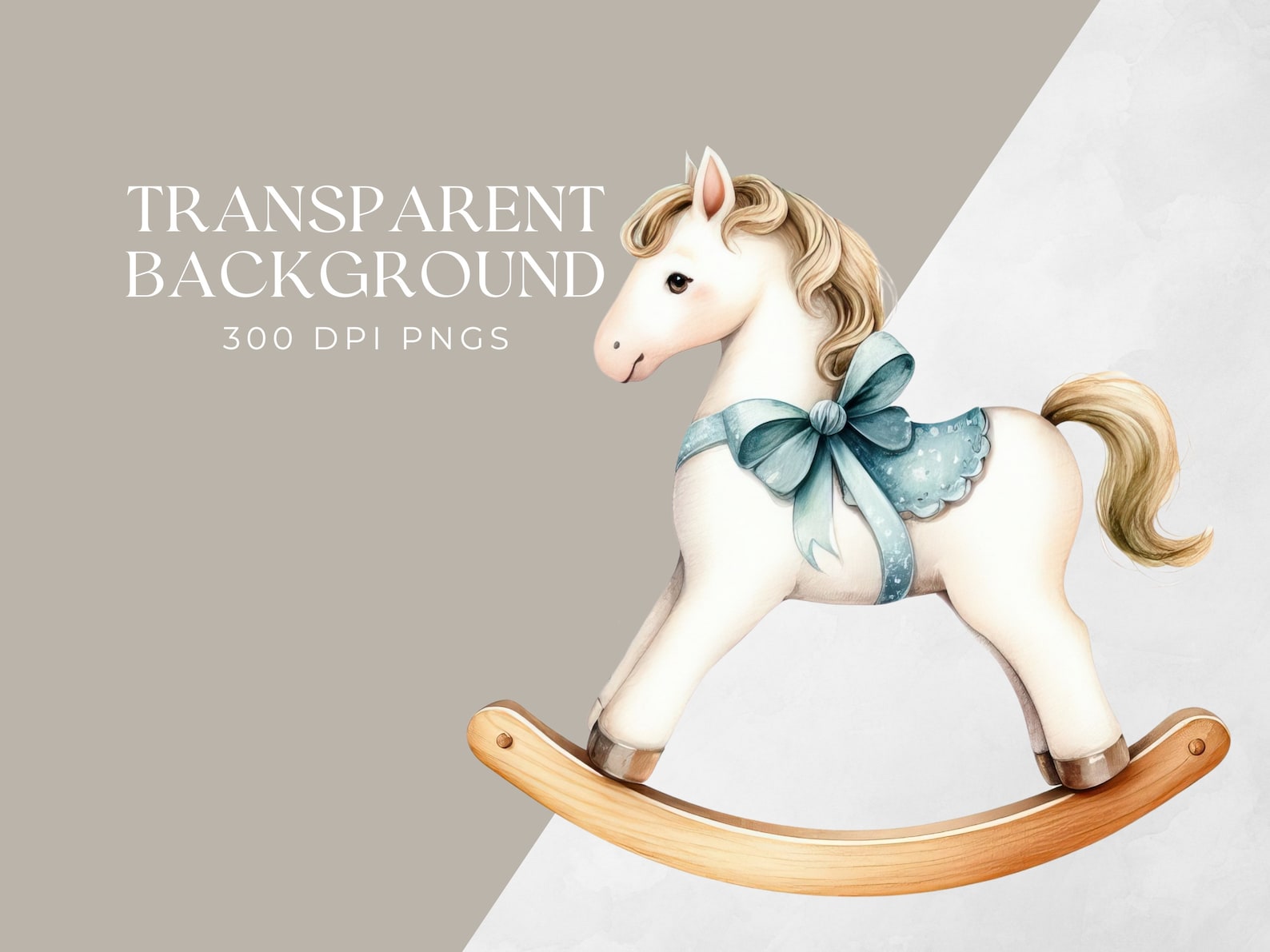 Rocking Horse Clipart, SINGLE IMAGE, Baby Shower Clip Art, Vintage Toy ...