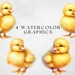 Baby Ducks Clipart, Spring Clip Art, Transparent Background, Farm ...