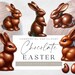 Chocolate Bunny Clipart, Easter Sweets and Candy, Rabbit Pngs, Bitten ...