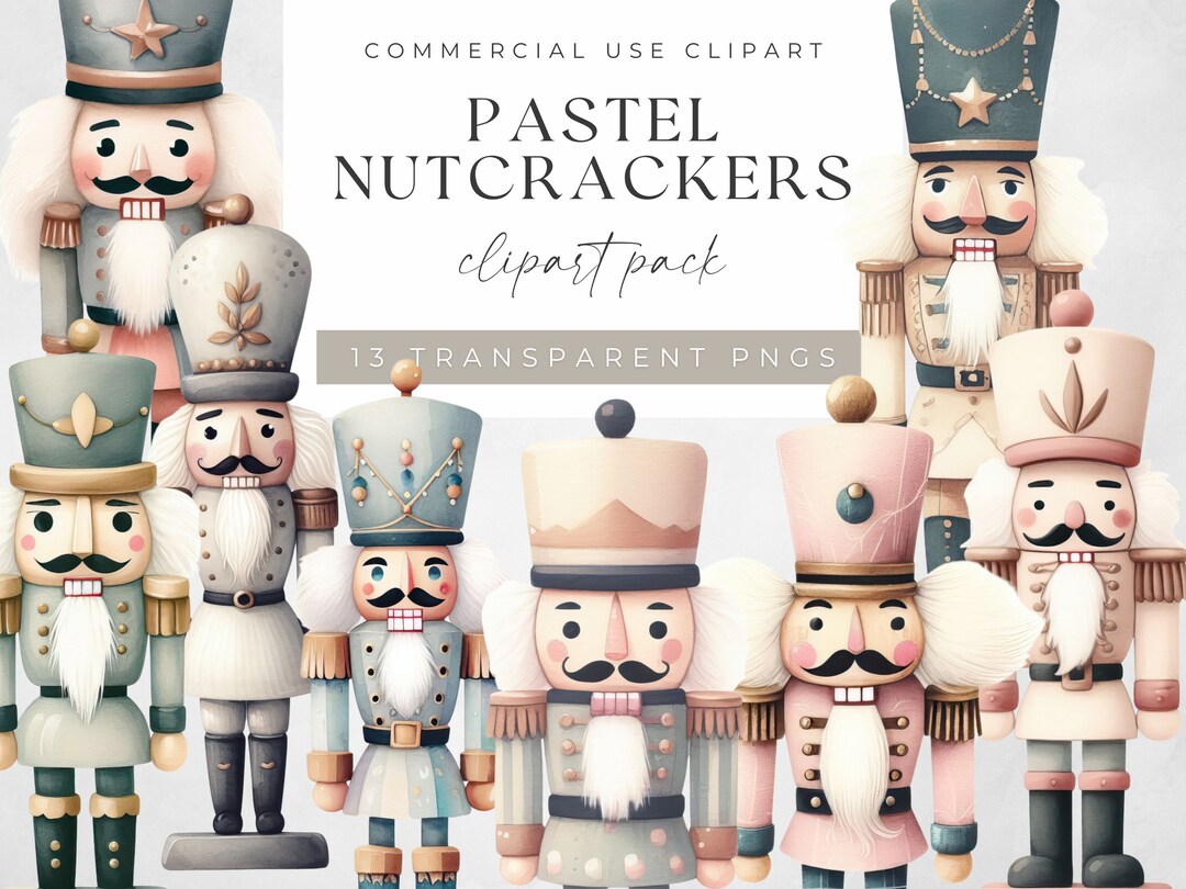 Pastel Christmas Nutcracker Clipart, Pink Nutcracker, Nutcracker Clip ...
