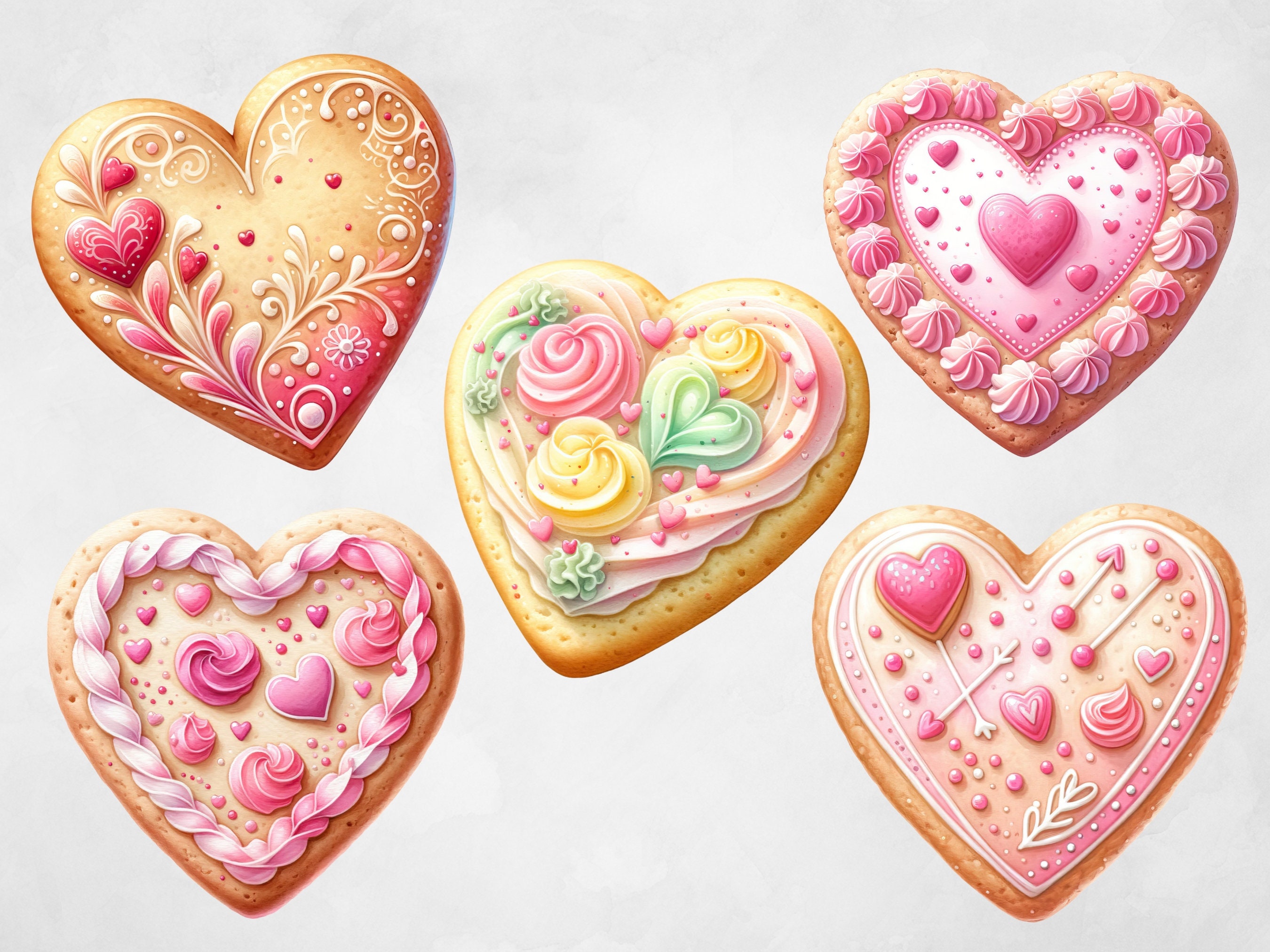 Valentine Dessert Clipart, Baking Clip Art, Cupcakes PNG, Love Clipart ...