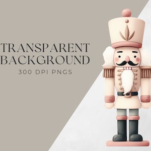 Pastel Christmas Nutcracker Clipart, Pink Nutcracker, Nutcracker Clip ...