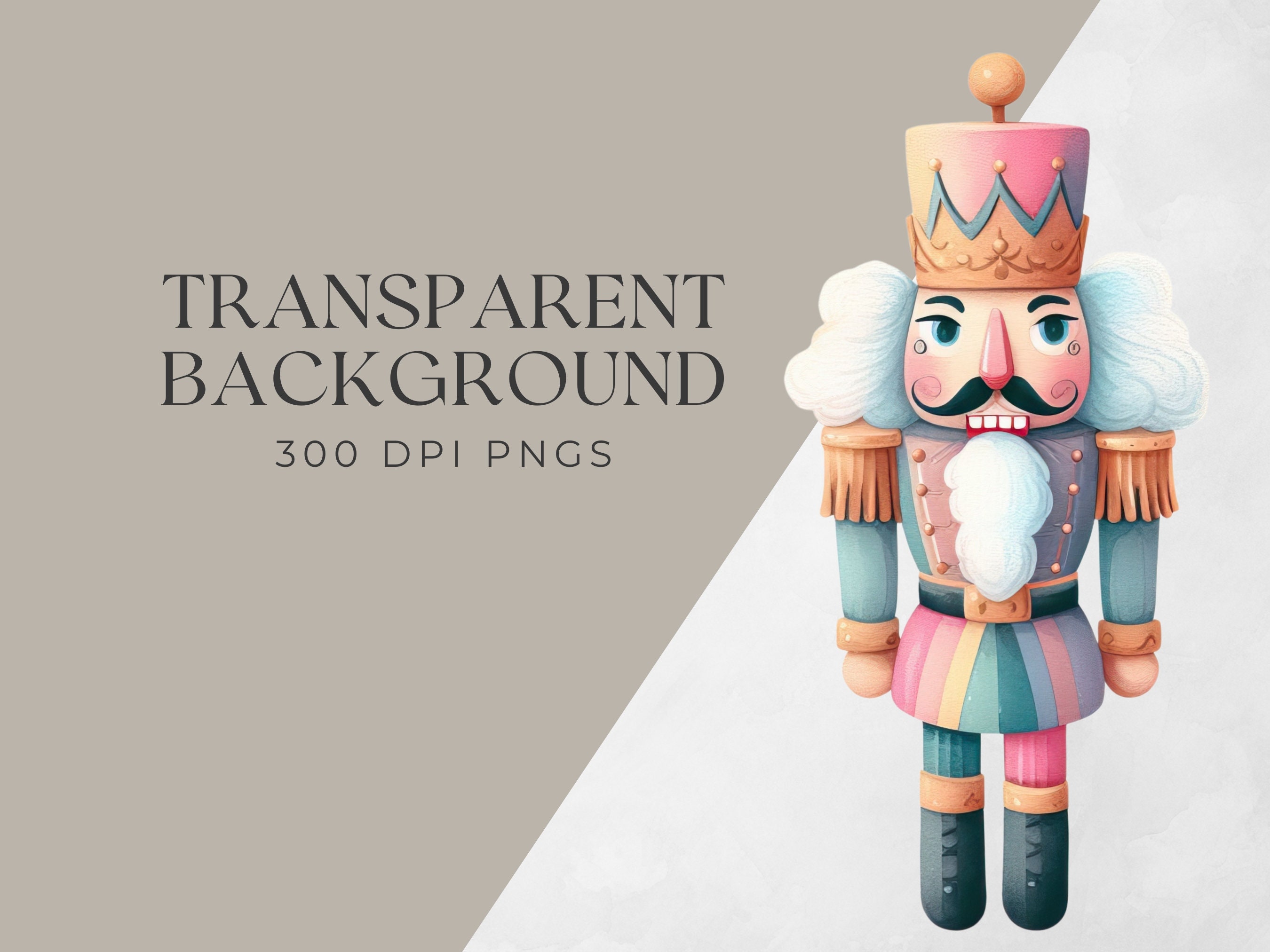 Watercolor Nutcracker Bundle Clipart, Christmas Vintage Nutcracker Png ...
