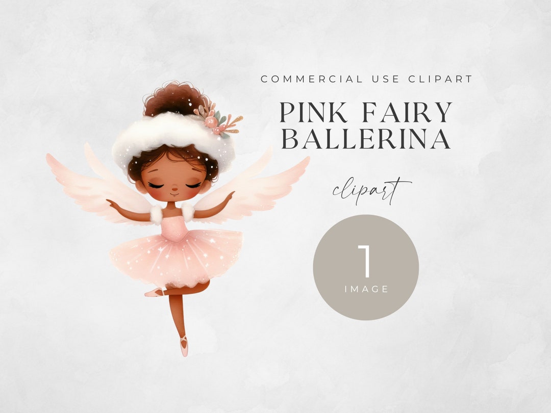 Pink Ballerina Clipart, SINGLE IMAGE, Tutu Girl, Watercolor Png ...