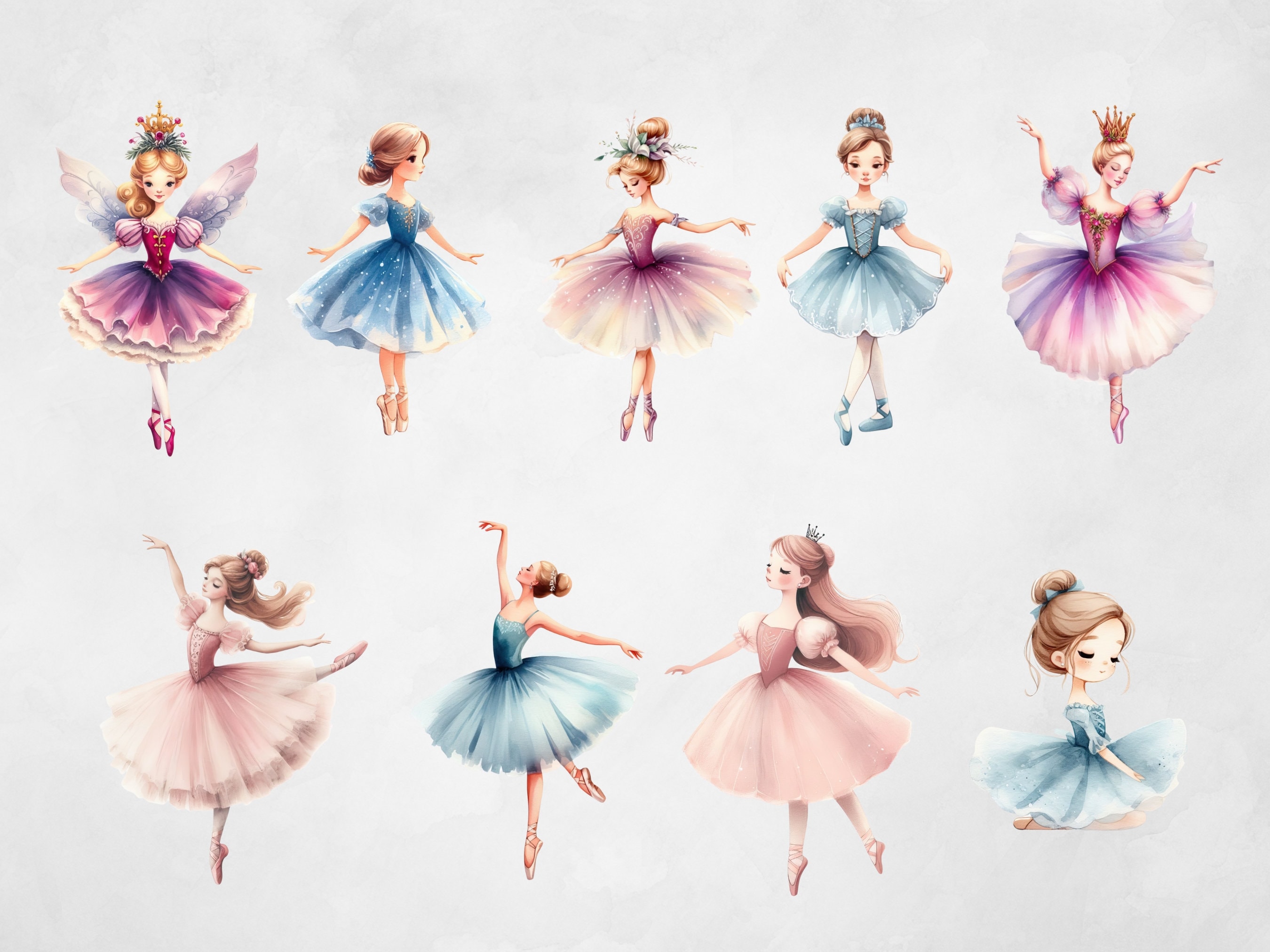 Nutcracker Princess Clipart, Winter Clip Art, Pastel Ballet Clip Art ...