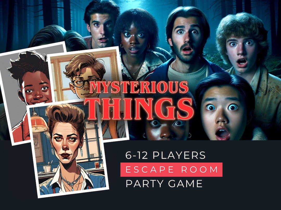 Mysterious Things Stranger Things Escape Room Game 8 12 Players ...