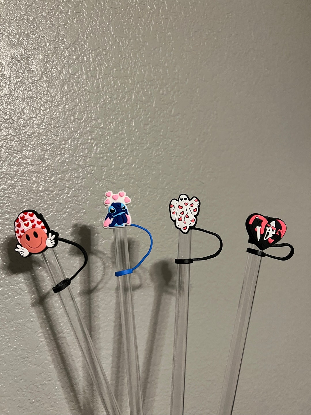 Valentines Day Straw Toppers - Etsy