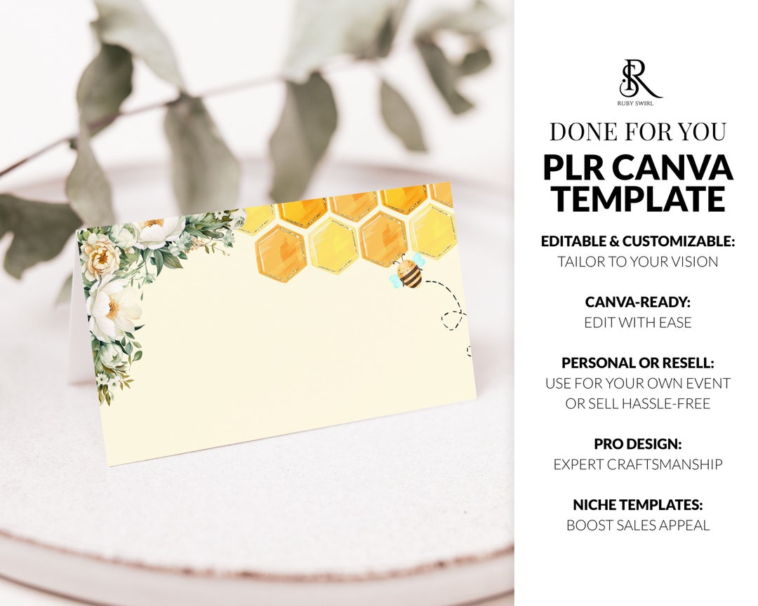 EDITABLE Bee Tent Card Honey Bee Food Tags Bee Birthday Food - Etsy ...