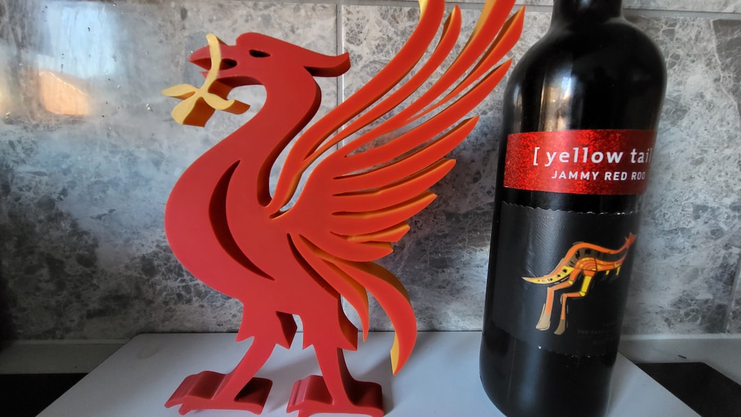 Liverpool Logo Liver Bird Red and Gold - Etsy