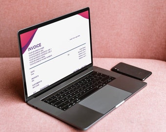Professional Digital Download Invoice Template - Etsy