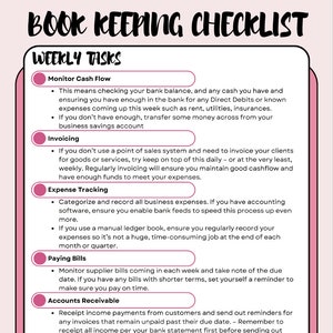 Ultimate Business Bookkeeping Checklist - Etsy