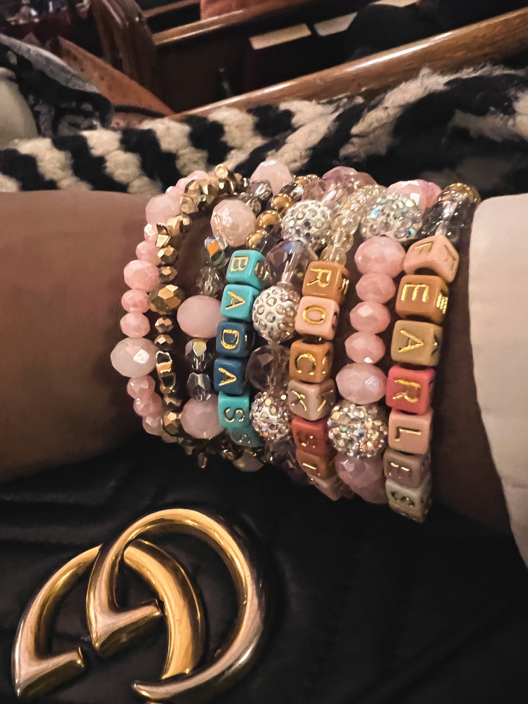 The Fearless Baddie Collection - A Colorful Bracelet Stack - Etsy