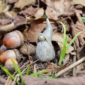 Miniature Garden Gnome Tiny Stone Gnome for Garden Handmade Gnome ...