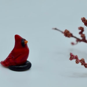 Miniature Handmade Cardinal Gift for Bird Lovers Tiny Christmas ...