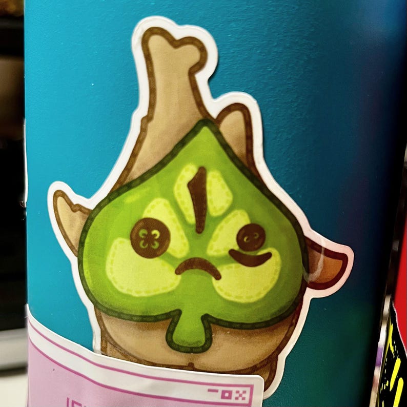 Legend of Zelda Korok Fanart Sticker | Waterproof Matte Vinyl Decal - Etsy