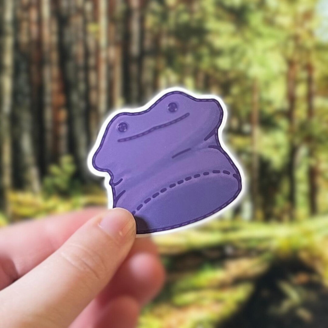 Ditto Pokemon Fanart Sticker Waterproof Durable Matte Decal Pocket ...