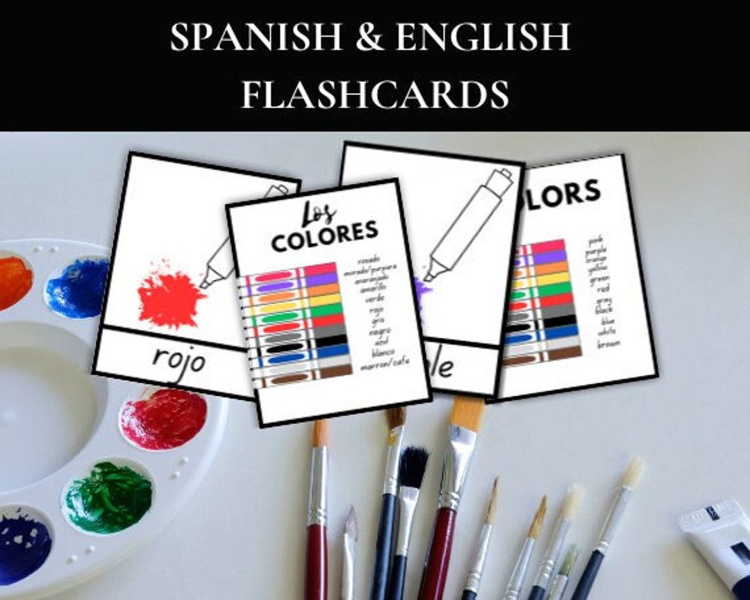 Colors Spanish & English Bilingual Montessori Printable Color ...