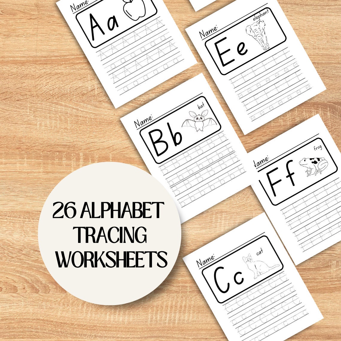 Alphabet Tracing Sheets Handwriting Worksheets for Kindergarten ...