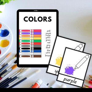 Colors Spanish & English Bilingual Montessori Printable Color ...