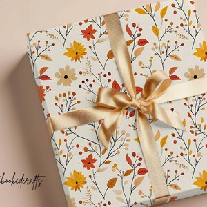 Autumn Floral Digital Paper, Floral Seamless Pattern, Floral Wallpaper ...