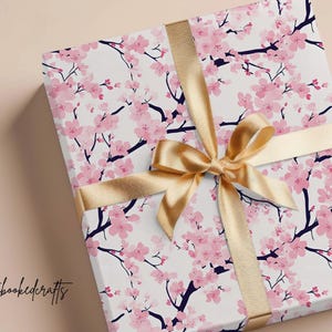 Cherry Blossoms Digital Paper, Floral Seamless Pattern, Floral ...