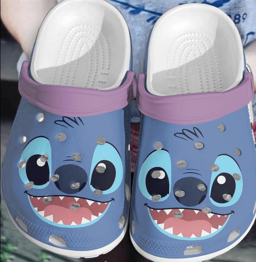 Disney Lilo and Stitch Clogs Shoes, Stitch Custom Slipper, Custom Clogs ...