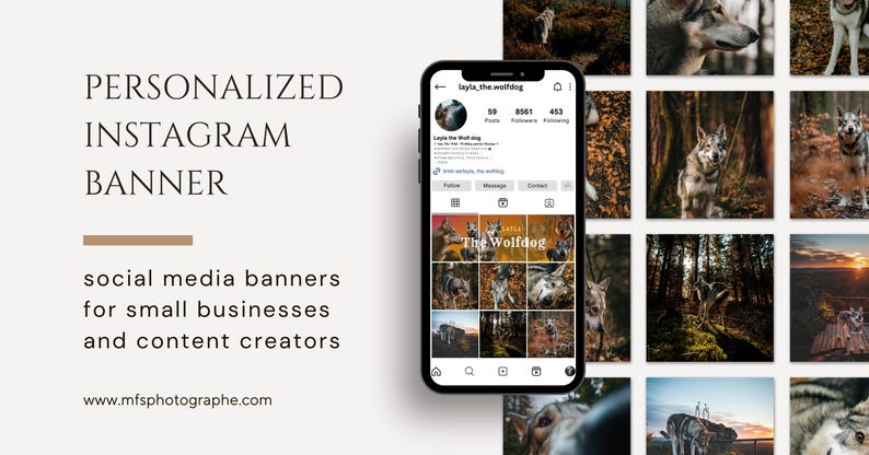 Custom Personalized Instagram Banner for Pinned Post Template ...