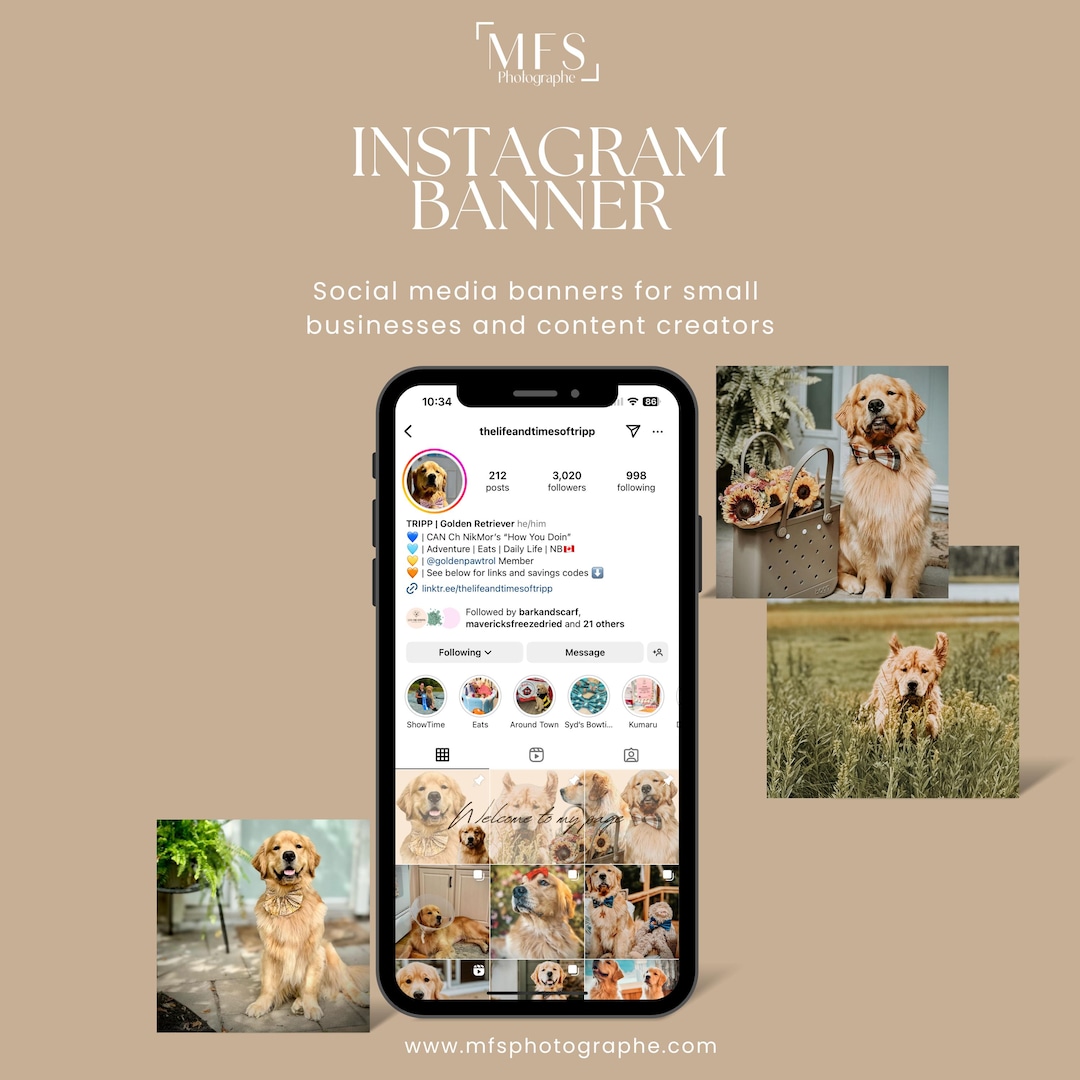 Custom Personalized Instagram Banner for Pinned Post Template ...