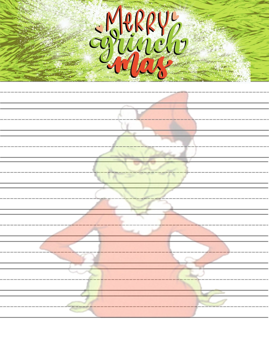 Christmas Letter Practicing Handwriting Kids Learn Merry Christmas ...