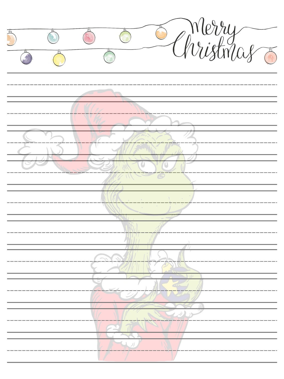 Christmas Letter Practicing Handwriting Kids Learn Merry Christmas ...