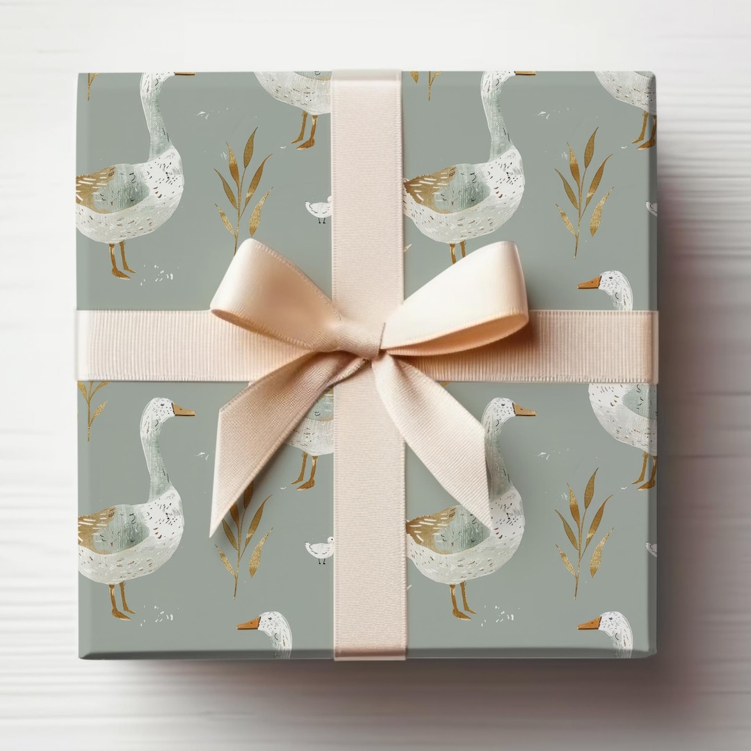 Baby Boy Wrapping Paper Boy Baby Shower, Mother Goose Wrapping Paper ...