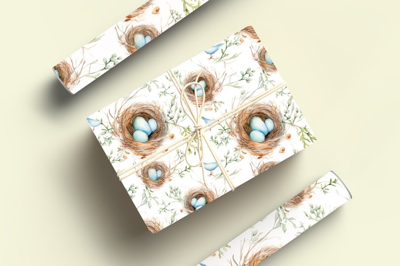 Spring Birds Wrapping Paper Roll Cottagecore Bird Gift Wrap Roll Birds ...