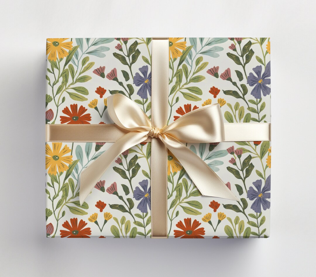 1970s Daisy Gift Wrap, 70s Daisy Wrapping Paper Roll, Cute 70s Floral ...