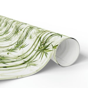 Bamboo Gift Wrap Roll Bamboo Wrapping Paper Chinese Bamboo, Watercolor ...
