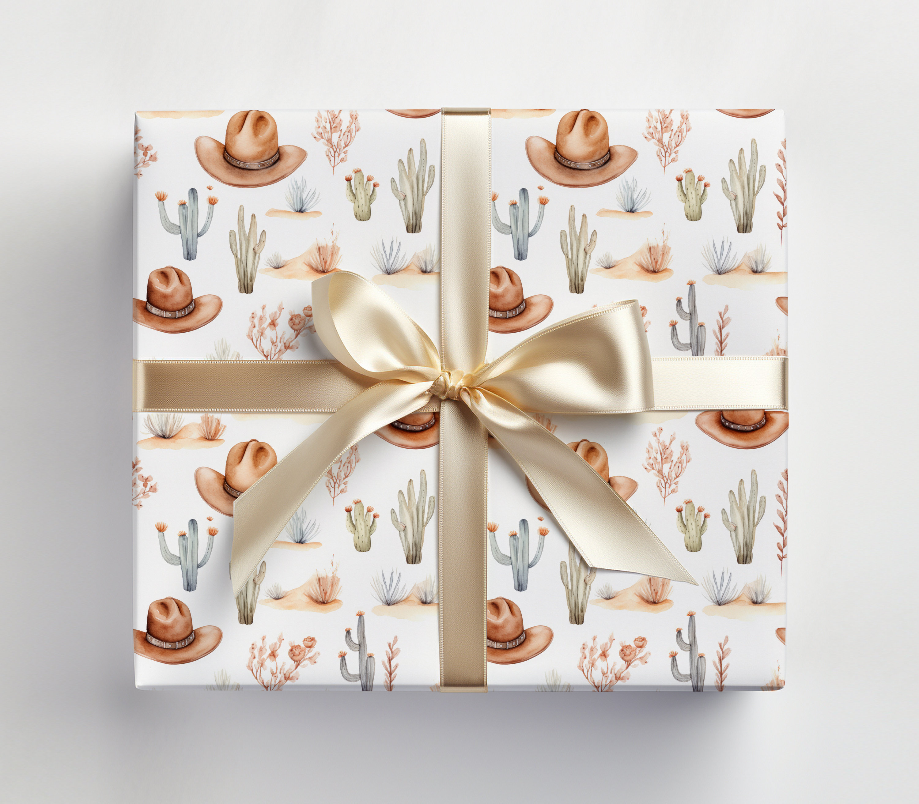 Western Wrapping Paper Roll, Cowboy Wrapping Paper Western Design ...