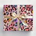 Pink Cheetah Print Wrapping Paper, Leopard Print Wrapping Paper, Girly ...