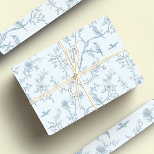 Boy Baby Shower Gift Wrap, Boy Baby Shower Wrapping Paper, Light Blue ...