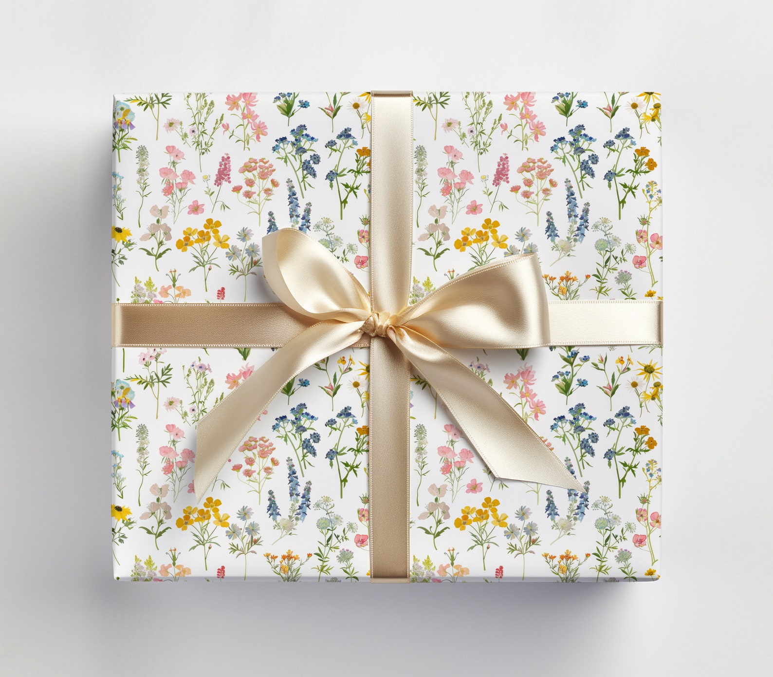 Wildflower Wrapping Paper, Cute Botanical Wildflower Gift Wrap ...