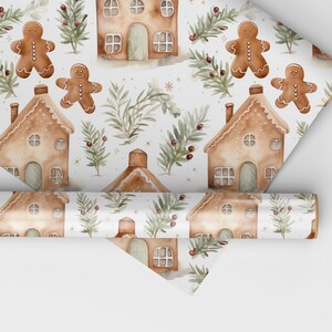 Gingerbread Man Wrapping Paper Gingerbread Man, Gingerbread Houses Gift ...